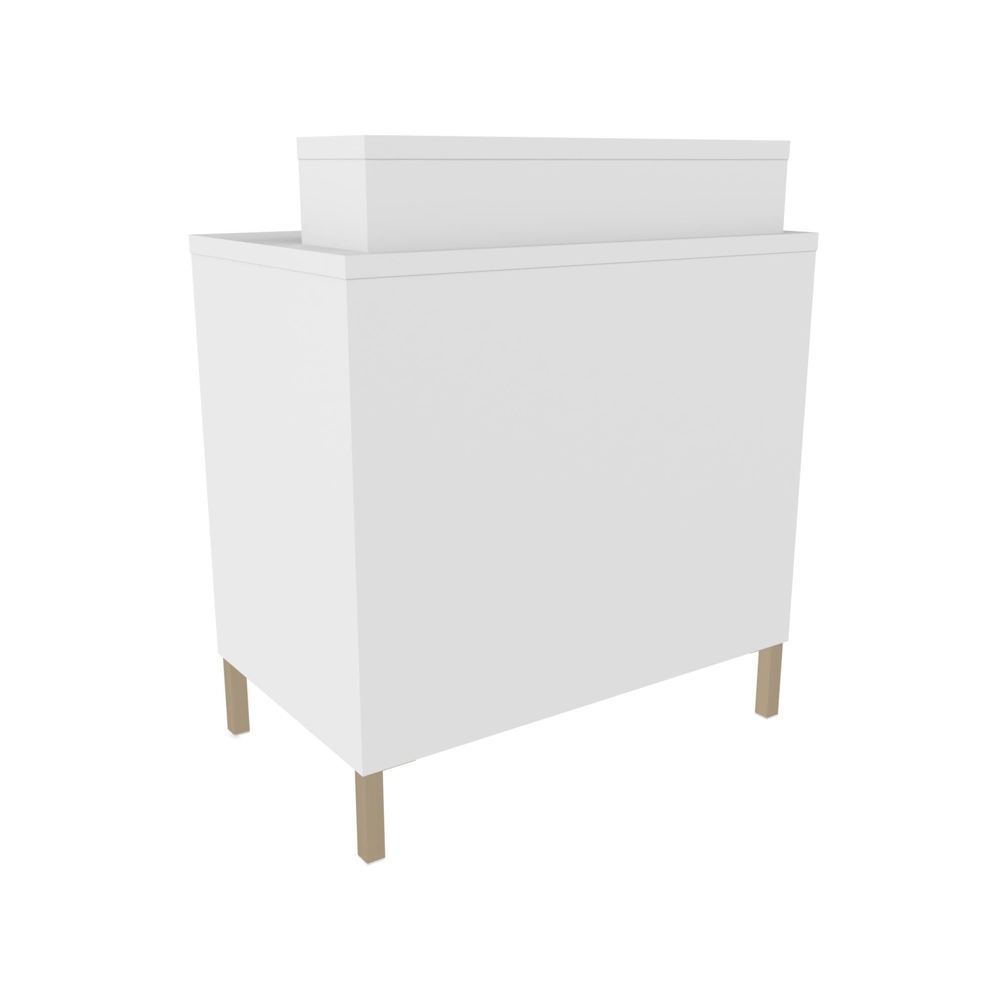 ASPEN CONCIERGE DESK WITH METAL LEGS – MrBeauty
